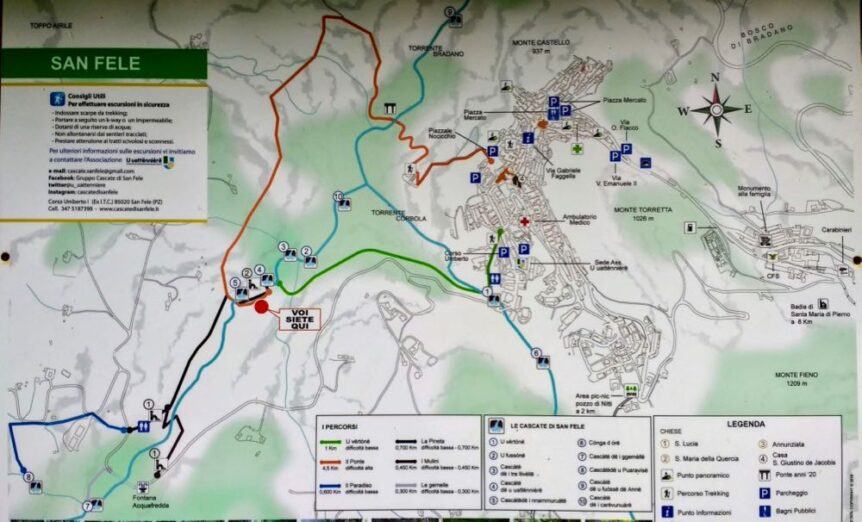 San Fele and its Beautiful Waterfalls in Basilicata, South Italy